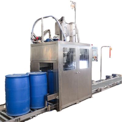 China 200L Single Automatic Oil Liquid Drum Filling Sealing Machine Electric Gear Motor Energy Saving PLC Bearing for Chemical for sale