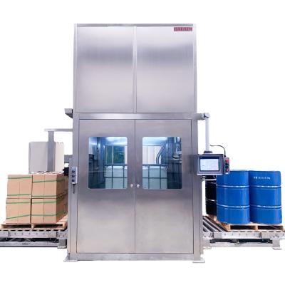China GZ1000 Fully Automatic Electric Pallet Filling Machine with ±0.2%FS Accuracy for Oil Chemical Industries for sale