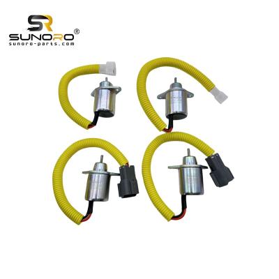 China 1503ES-12A5UC5S 12v 24v Flameout Switch Suitable for Yan-mar 4TNE94/98 Engine Fuel Stop Solenoid Flameout Closing Solenoid Valve for sale