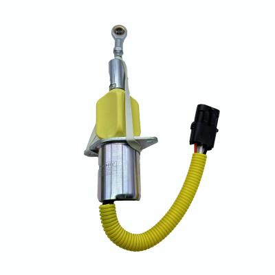 China SUNORO High Quality Stop Valve 24v 3930234 Flameout Solenoid Valve 3930234 24V Fuel Shut Off Solenoid Suitable for R305-7 Engine for sale