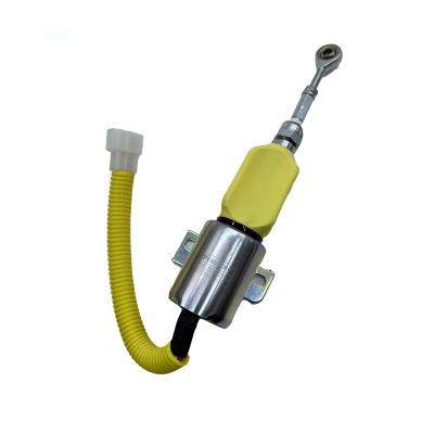 China SUNORO Fuel Stop Solenoid Valve 6108-1115030 24V Shutdown Solenoid 24V 6108-1115030 Fuel Cutoff Valve for Excavator for sale