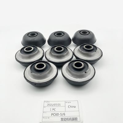 China Hot Sale Engine Mounting Engine Systems Parts Mounting Rubber Cushion Feet Bumper for PC60-5-6 Excavator Part for sale
