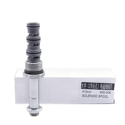 China SUNORO Factory Price Excavators Electric Spare Parts Hydraulic Solenoid Valve Spool for Daewoo Three Joints Siliqua 13mm for sale