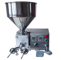 China Automatic Quantitative Filling Machine with Button Controls for Juice Cake Coating Bread 500ml Capacity for sale