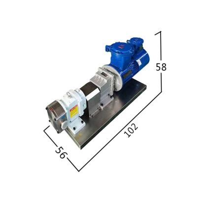 China Stainless Steel Food-grade Fluid Transfer Honey Syrup Milk CAM Rotor Pump for sale