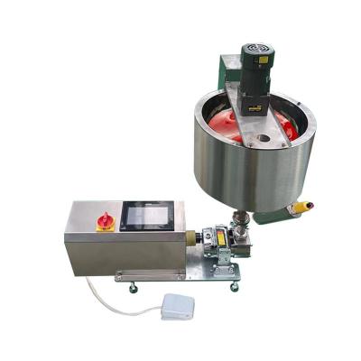 China Semi-automatic Rotor Pump Peanut Butter Ketchup Honey Paint Pigment Cream Heating Hopper Filling Machine for sale
