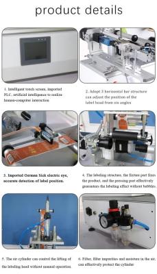 Cina FK616 Piccola macchina manuale per l'etichettatura di bottiglie piatte quadrate per materiali di imballaggio in legno in vendita
