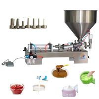 China Semi Automatic Paste Filler 5-50ml Piston Filling Machine for Liquid and Paste for sale
