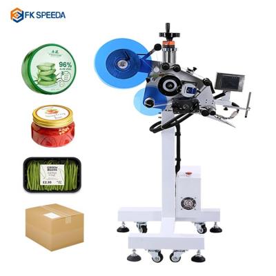 China ±1 mm Tolerância cabeça de rotulagem automática da linha de montagem para garrafas planas e redondas 40 peças/min à venda