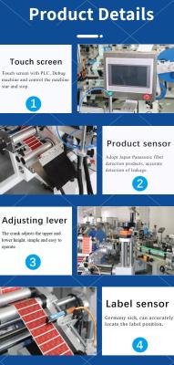 China Houten verpakkingsmateriaal Automatische platte zijkant etiketteringsmachine kop voor productie assemblagelijn Te koop