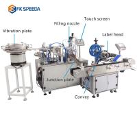 China 2500 BPH Automatic Turntable Filling Capping Labeling Machine for Small Bottles Test Tubes 220V for sale
