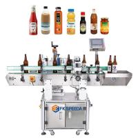 China FK805 Automatic Round Bottle Labeling Machine with Date Coder 220V 865W for Small Jars for sale