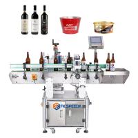 China 260 KG Customized Speed Automatic Round Bottle Labeling Machine with Date Code Printer for sale