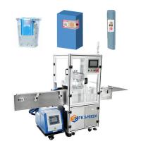 China Automatic Tax Stamp Labeling Machine 50-60pcs/min 220V for Capped Bottle Wood Packaging for sale