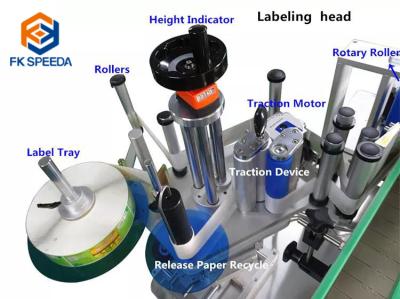 Cina FK605 Macchina automatica di etichettatura con colla a fusione a caldo per la stampa di etichette di bottiglie di plastica in vendita