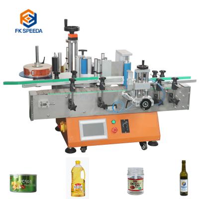 中国 木製包装材料 水瓶ラベルプリンタのための完全自動ラベルリングマシン 販売のため