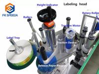 China Desktop Automatic Round Labeling Machine 220V 120W for Cylindrical Bottles for sale