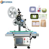 China Desktop Automatic Plane Labeling Machine FK611 220V 50HZ High Speed Flat Sticker Labeler for sale