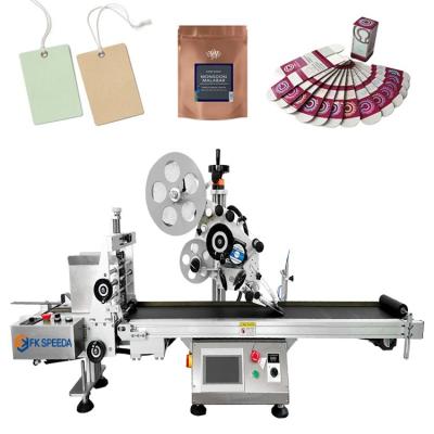 Cina 220 V Desktop Poch Card Flat Top Labeling Machine per applicatore di adesivi Auto Mylar in vendita