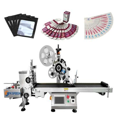 China Elektrisch aangedreven hogesnelheid 50-200pcs/min Kaart Tag Pouch Mylar Bag Doypack Labeling Machine Te koop