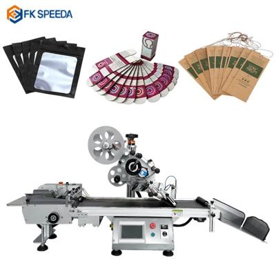 中国 バッグカードと蓋のラベル付けのためのユーザーフレンドリー40mmフラットトップ表面ラベル付けマシン 販売のため