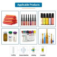 China Automatic Horizontal Round Bottle Labeling Machine 100-300pcs/min 220V for Cylindrical Objects for sale