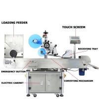 China Automatic Horizontal Round Bottle Labeling Machine 100-300pcs/min 220V for Cylindrical Objects for sale