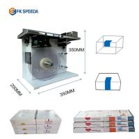 China Semi Automatic Corner Label Applicator 90 Degree Wrapping 950W for Small Box Packaging for sale