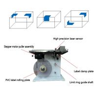 China Semi Automatic Corner Label Applicator 90 Degree Wrapping 950W for Small Box Packaging for sale