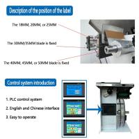 China Semi Automatic Corner Label Applicator 90 Degree Wrapping 950W for Small Box Packaging for sale