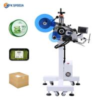China Flat Side Labeling Head Assembly Line Labeling Machine 40-150pcs/min 220V for sale
