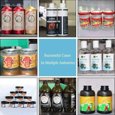 China Semi-automatische ronde flessen etiketteringsmachine voor het omwikkelen van etikettering van honingjam pot Te koop