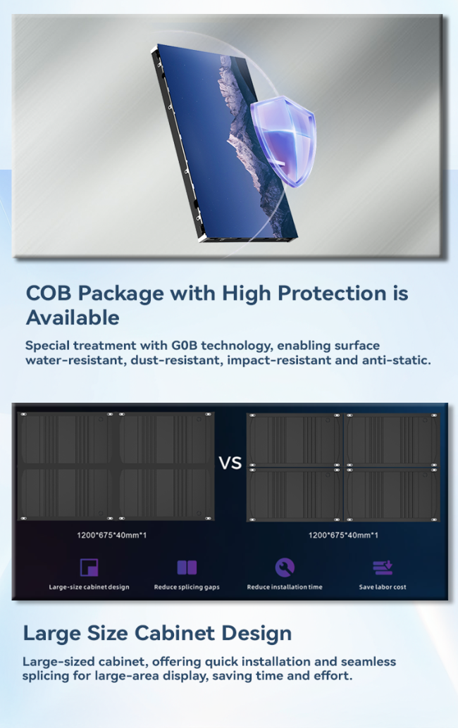 LED display installation example