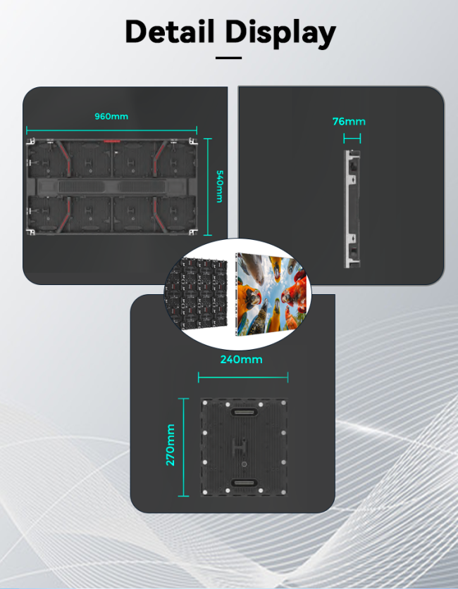 Commercial LED display in operation