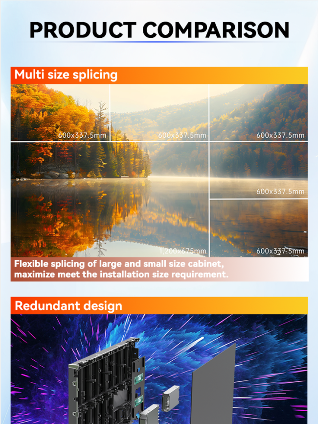 LED display showing detailed graphics