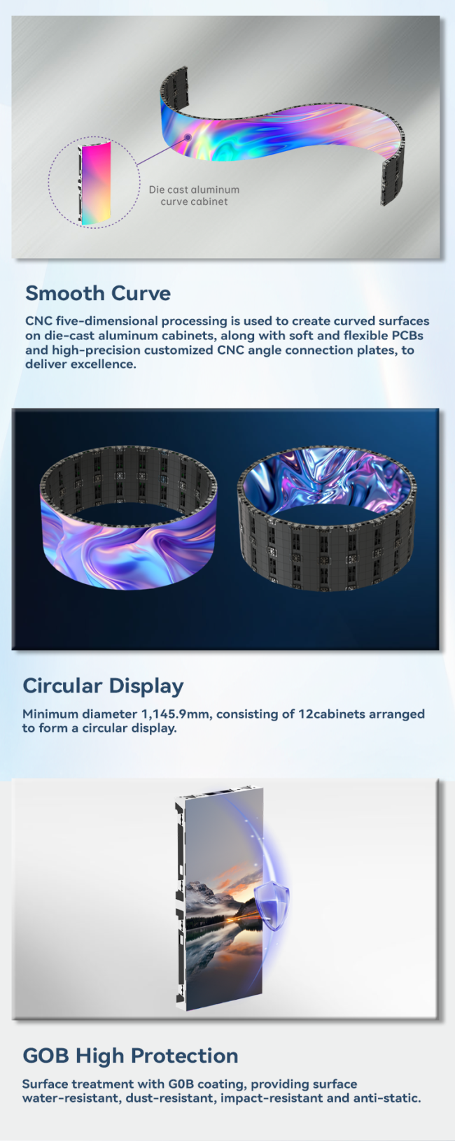 FLEX Series LED display in live event setting