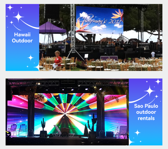 LED display on truck