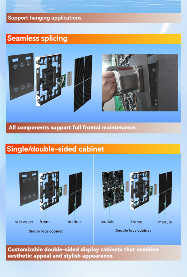 Color calibration demonstration on COB display