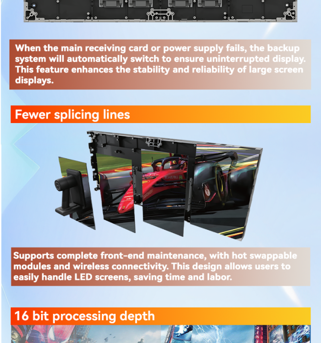 LED screen installation diagram