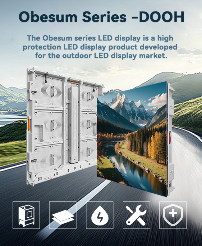 Rugged LED display front view