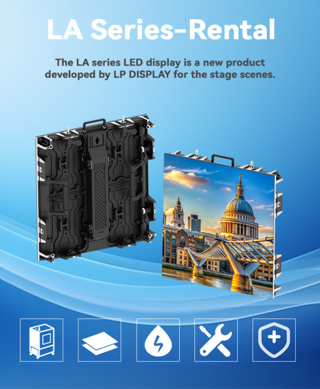 Ultrathin LED display showing vibrant stage visuals