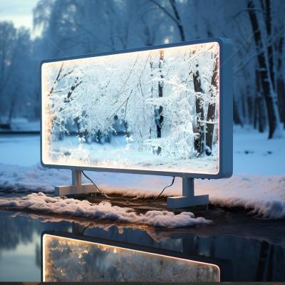 China Outdoor Slim Smart Wifi Stand Hd P2.5 Digital Advertising LED Poster Display Screens  LED Video Wall for Events Stage   Shelves for sale