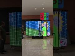 hot selling wifi indoor transparent glass led screen taxi car advertising rear window display