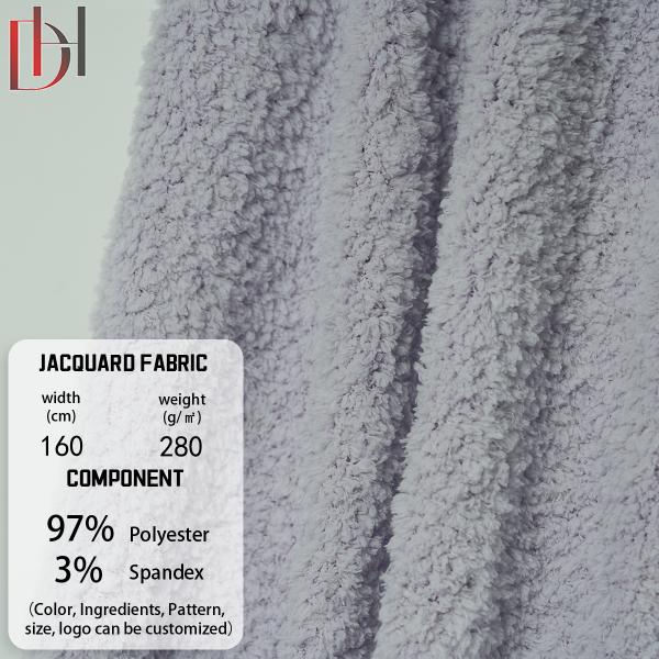 Quality 97% polyester 3% Spandex Fleece Fabric Oilproof Wind Proof Quick Dry for sale