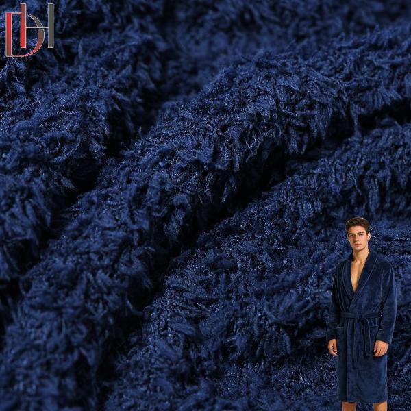 Quality 280gsm Heavyweight Fleece Fabric For Winter Garment Lining Bathrobe Towel Dress Blanket for sale