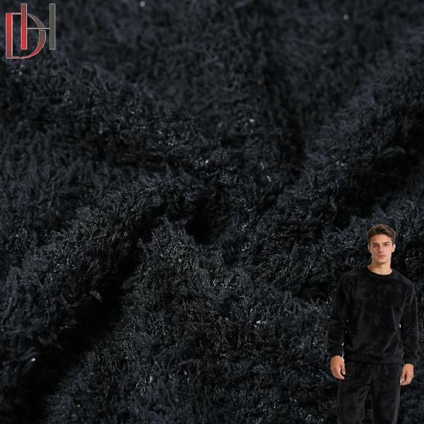 Quality Heavyweight Soft Fleece Fabric 97% Polyester 3% Spandex Shower Cap Fabric for sale