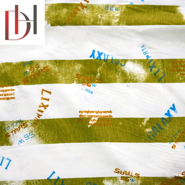 Quality Medium Weight Knitted Printed Fabric Organic Quick Dry Printed Jersey Fabric for sale