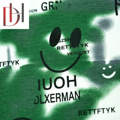China Customized Printed Fabric Medium Weight 100% Polyester Tricot Fabric For Garments for sale