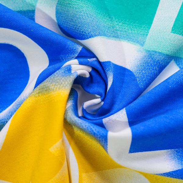 Quality Organic Custom Printed Fabric Stain Resistant Quick Dry For Clothing for sale