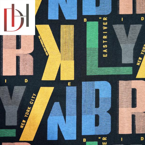 Quality Breathable Logo Custom Printing Fabric 100% Polyester Tricot Fabric for sale